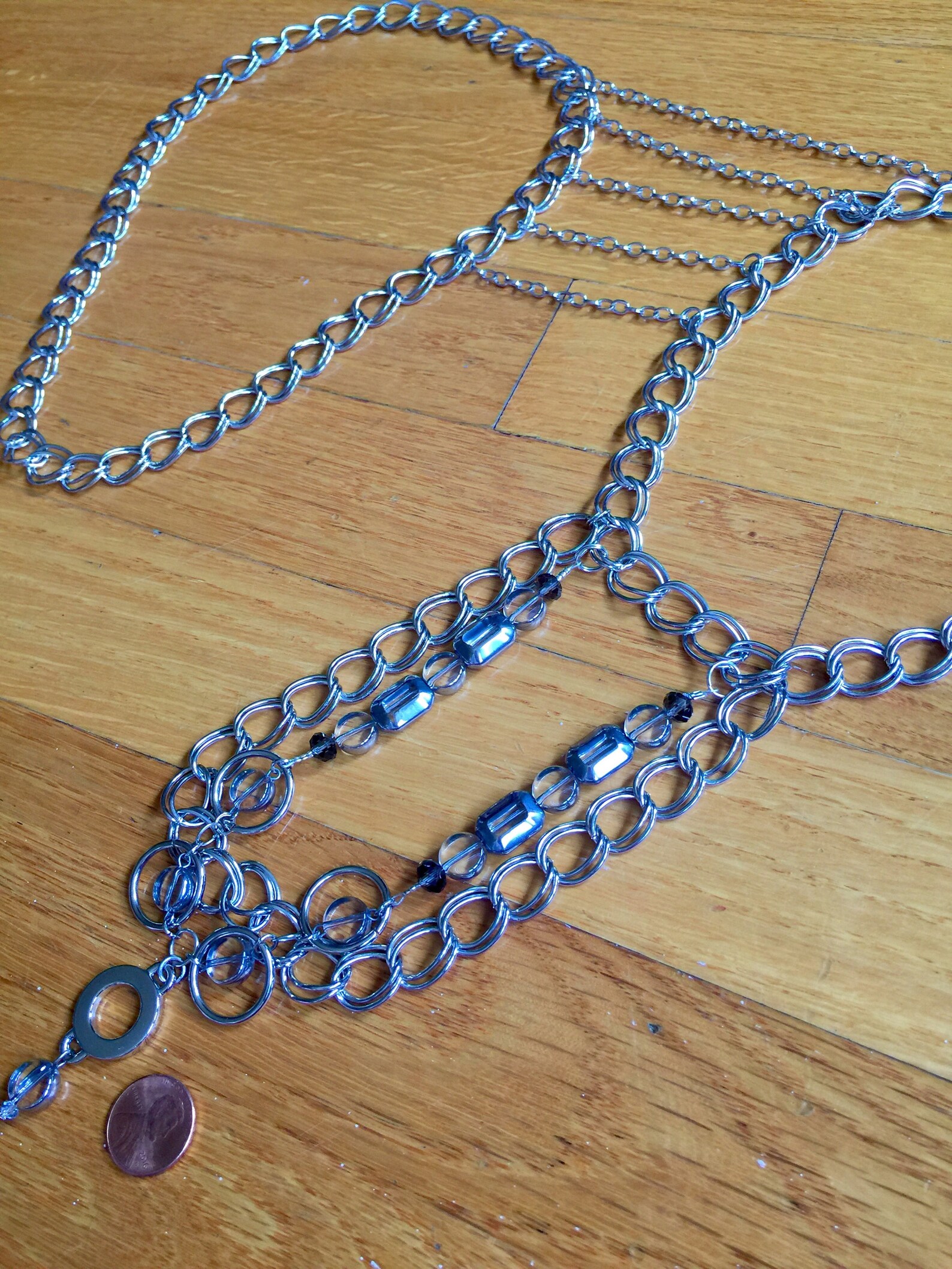 Hot Body Chains Neck and Shoulder Body Chain Silver Plated - Etsy