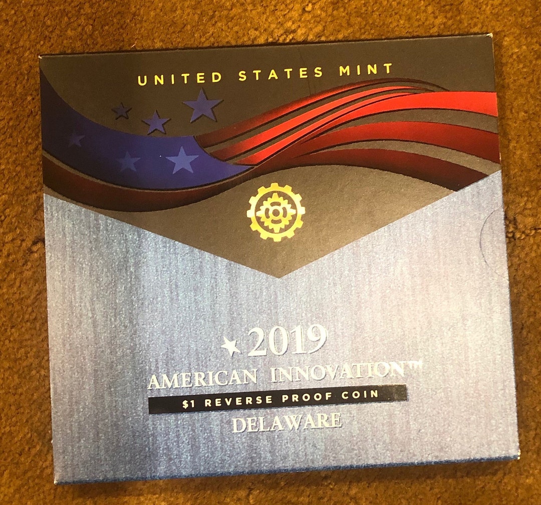 American Innovation 2019 One Dollar Reverse Proof Coin - Delaware - Etsy