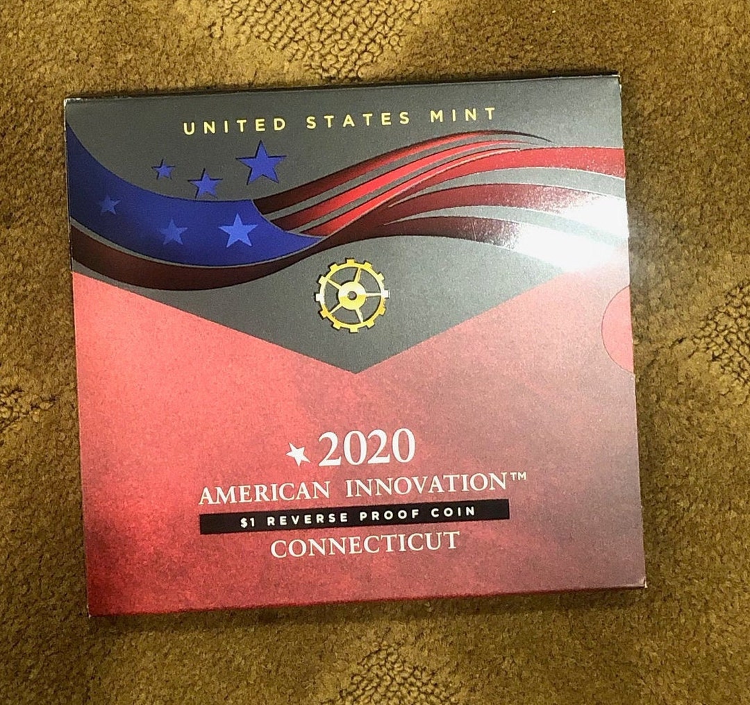 American Innovation 2020 One Dollar Reverse Proof Coin - Connecticut - Etsy