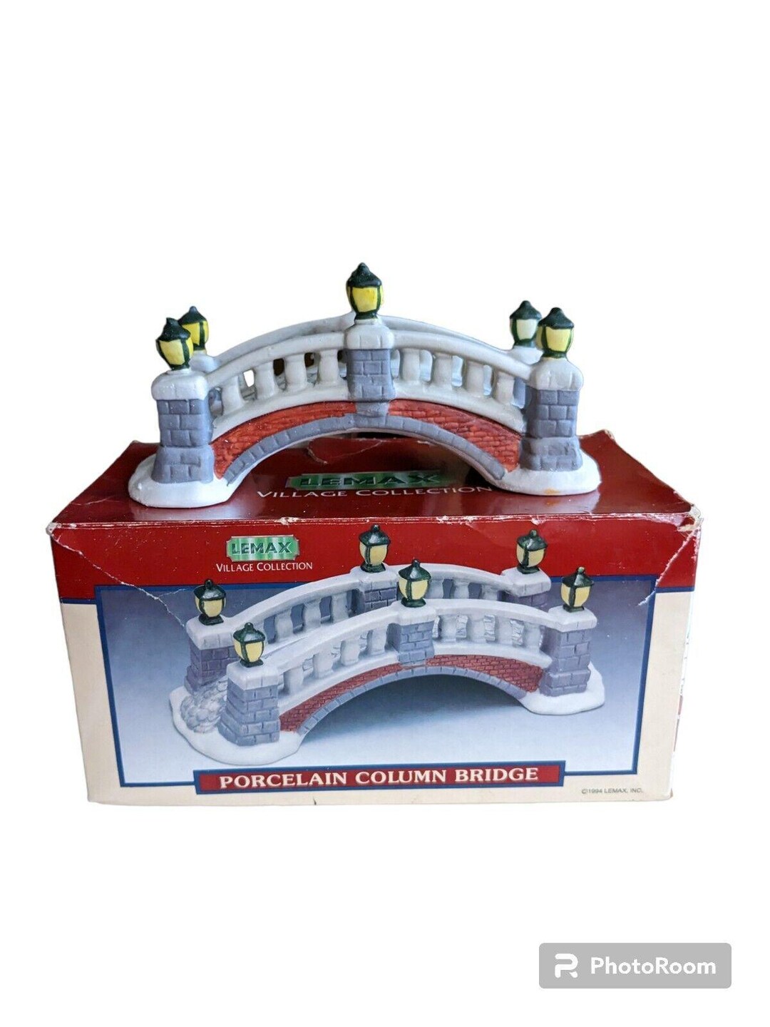 Vintage Lemax Dickensvale Porcelain Column Bridge 43127 Christmas ...