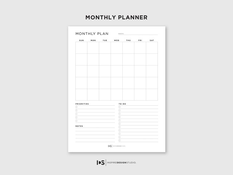 Daily Weekly Monthly Printable and Digital Planner Inserts - Etsy