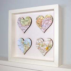 Memory Maps, Map Print, Personalised Map Frame, Valentines Gift,wedding ...