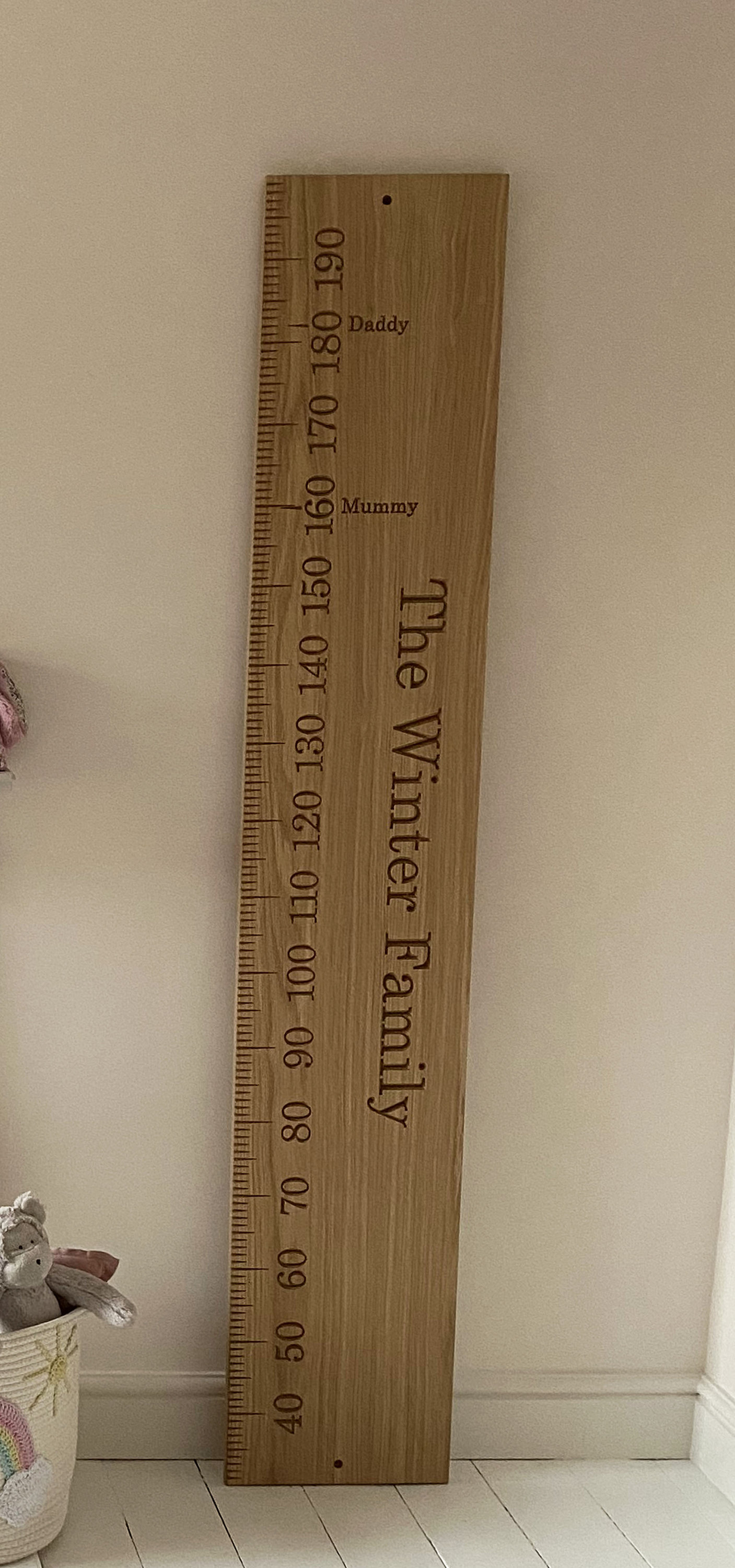 Personalised Wooden Height Chart Ruler Wooden Height Chart - Etsy UK