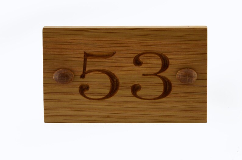 House Number Sign Man Cave Number Sign Oak House Number - Etsy