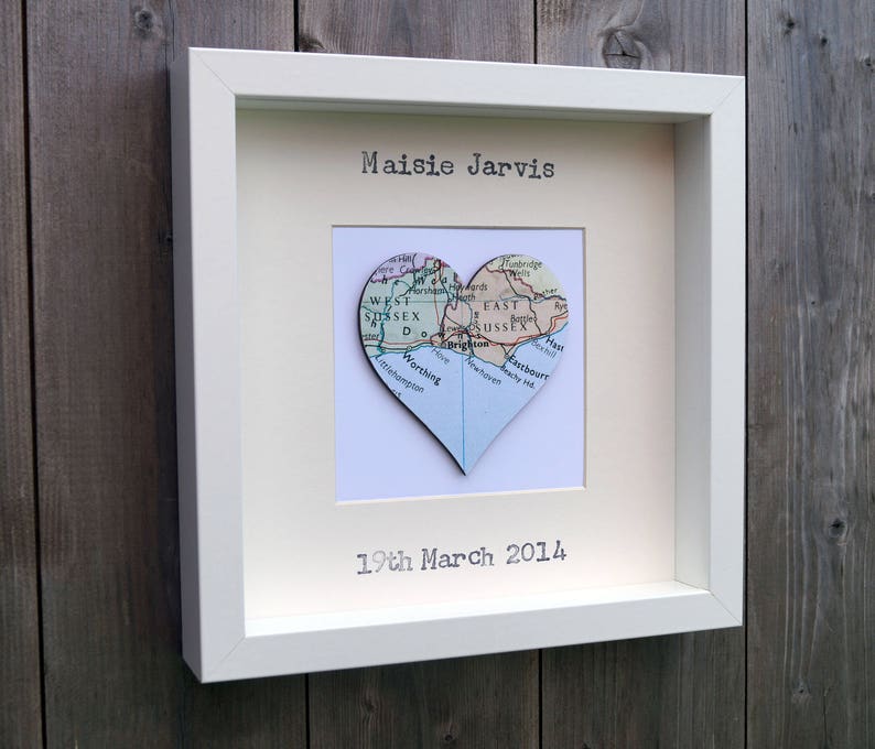 Personalised Memory Map Map Printpersonalised Message Memory - Etsy