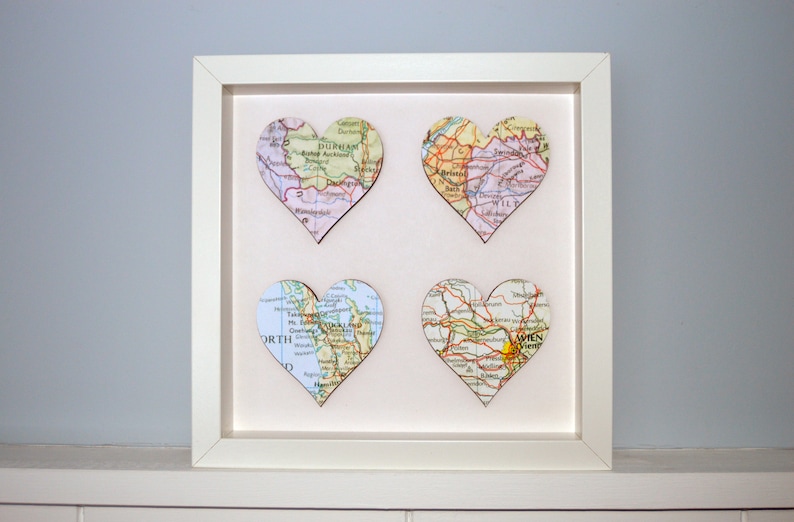 Memory Maps Map Print Personalised Map Frame Valentines - Etsy