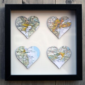 Memory Maps, Map Print, Personalised Map Frame, Valentines Gift,wedding ...