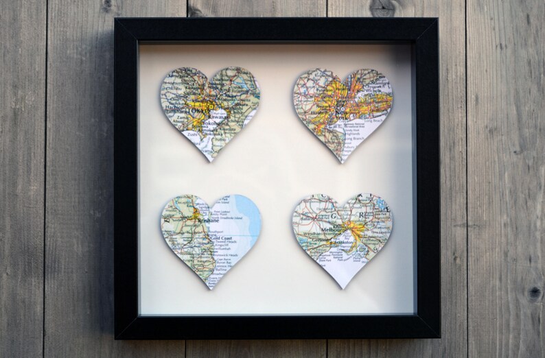 Memory Maps Map Print Personalised Map Frame Valentines - Etsy