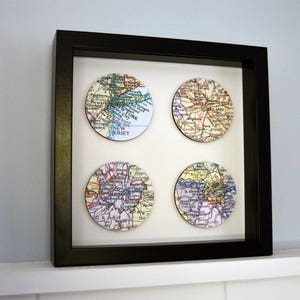 Memory Maps, Map Print, Personalised Map Frame, Valentines Gift,wedding ...