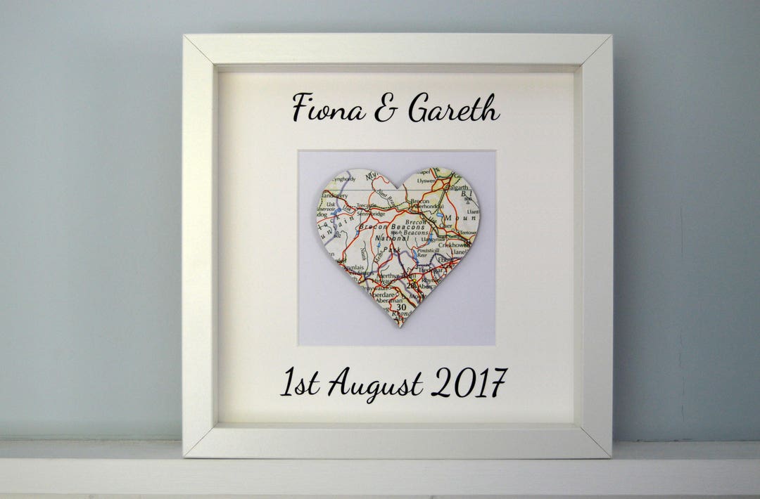Personalised Memory Map Map Printpersonalised Message Memory - Etsy