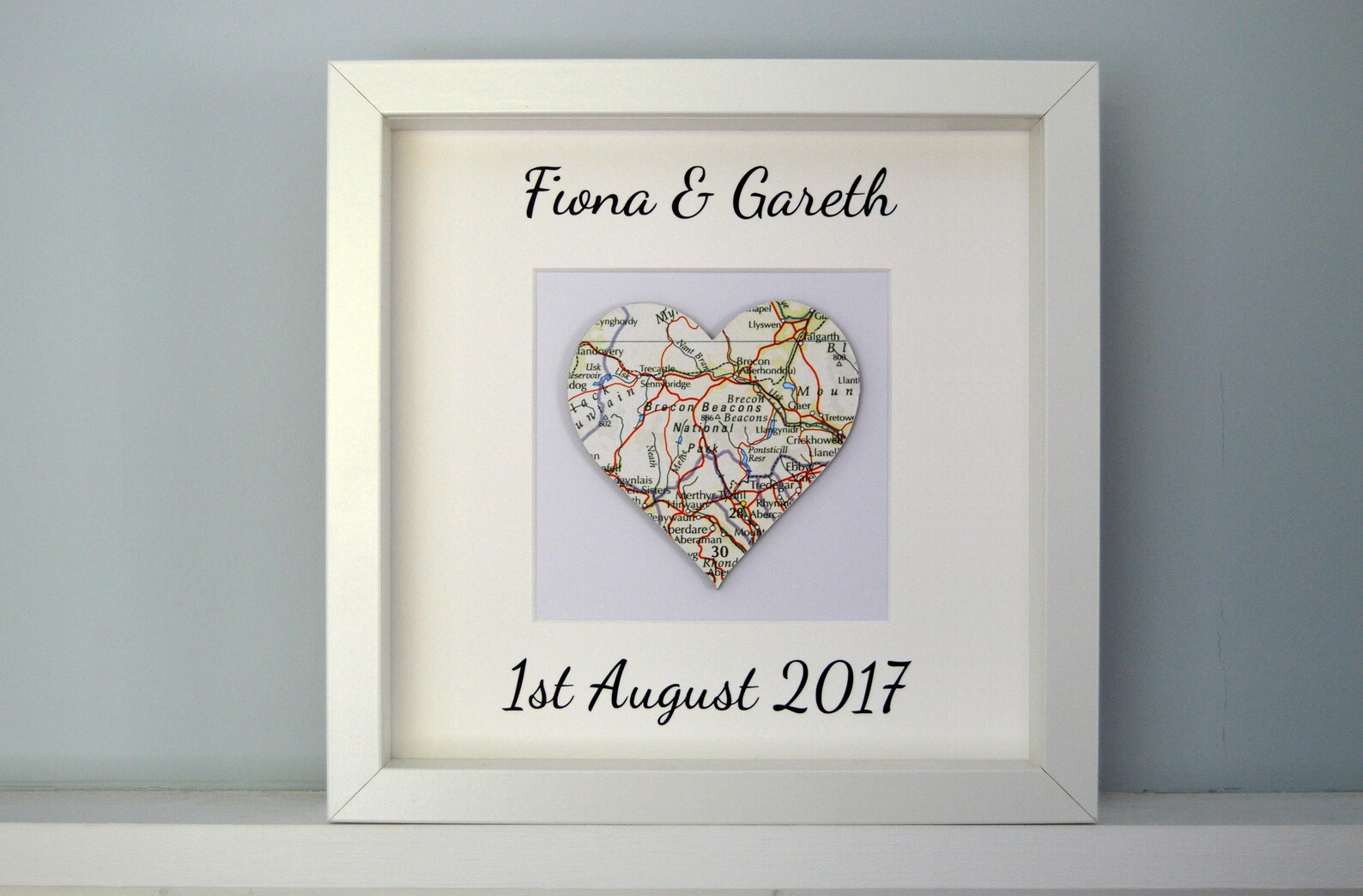 Personalised Memory Map Map Printpersonalised Message Memory - Etsy