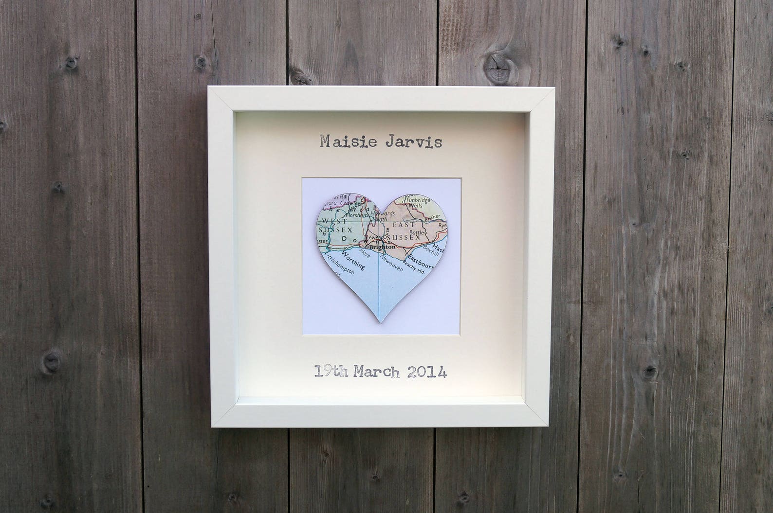 Personalised Memory Map Map Printpersonalised Message Memory | Etsy UK