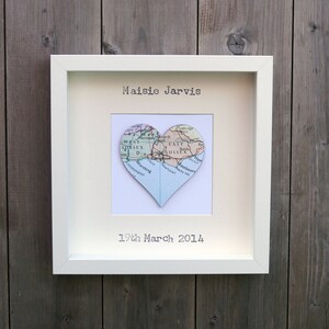 Personalised Memory Map Map Printpersonalised Message Memory - Etsy