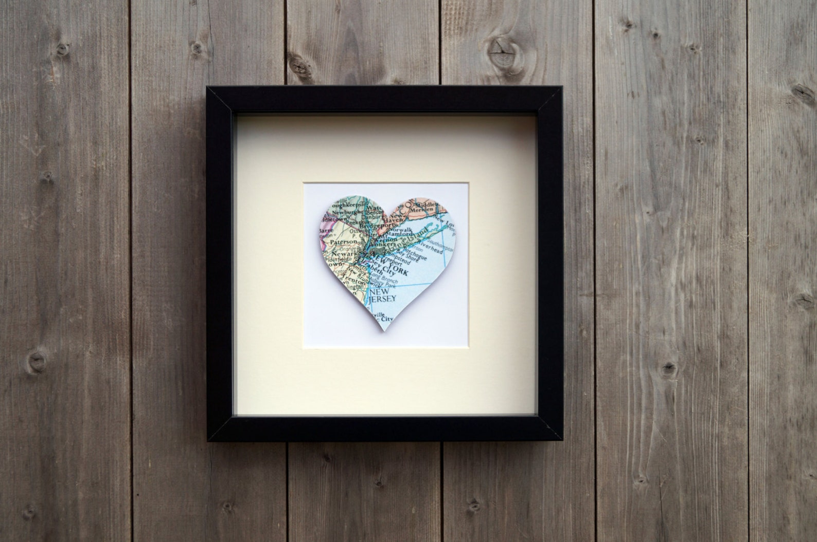 Memory Map Framed Map Shape Personalised Map Frame Wedding - Etsy