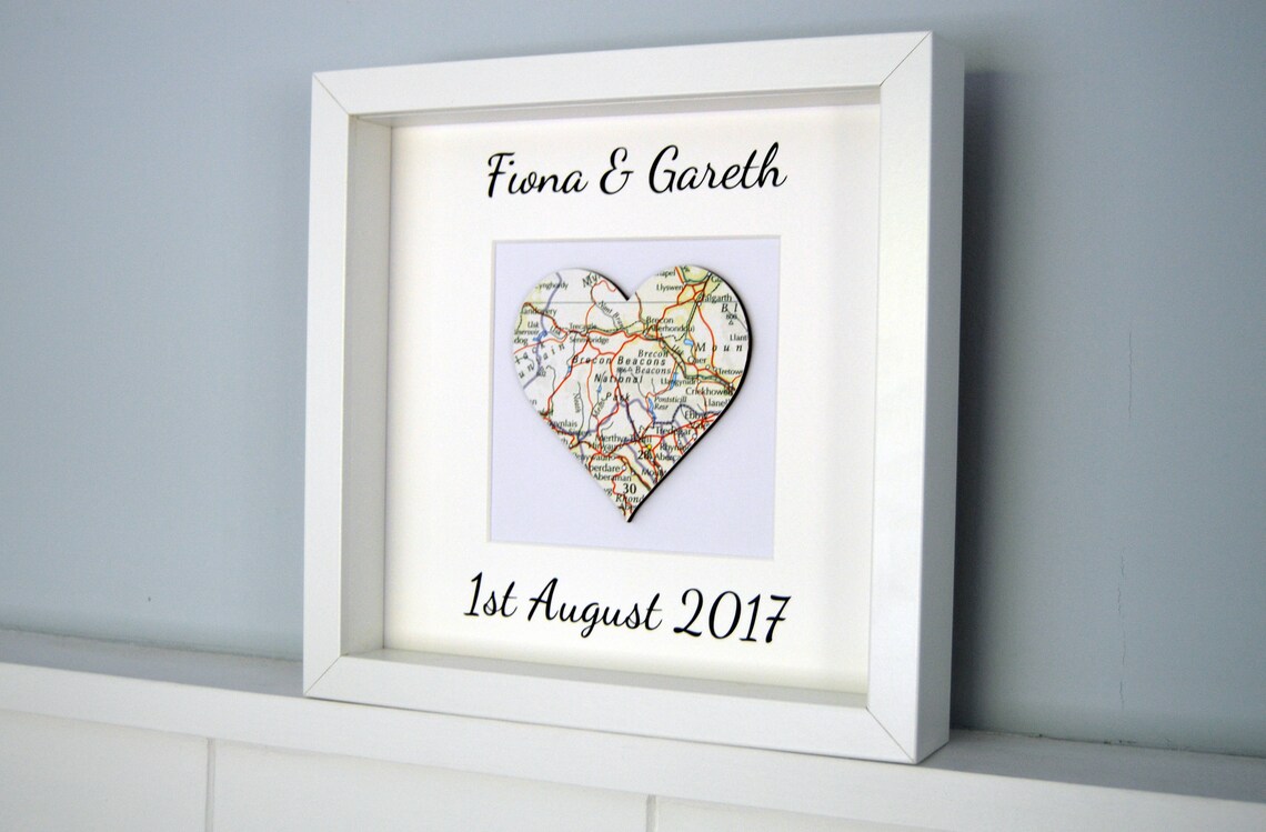 Personalised Memory Map Map Printpersonalised Message Memory - Etsy