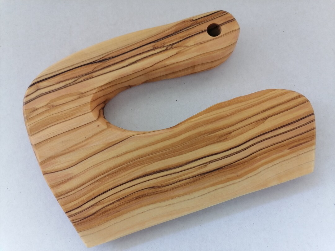 Olive Wood Chopper for Kids & Adults, Safe Cutter, Handmade From ...