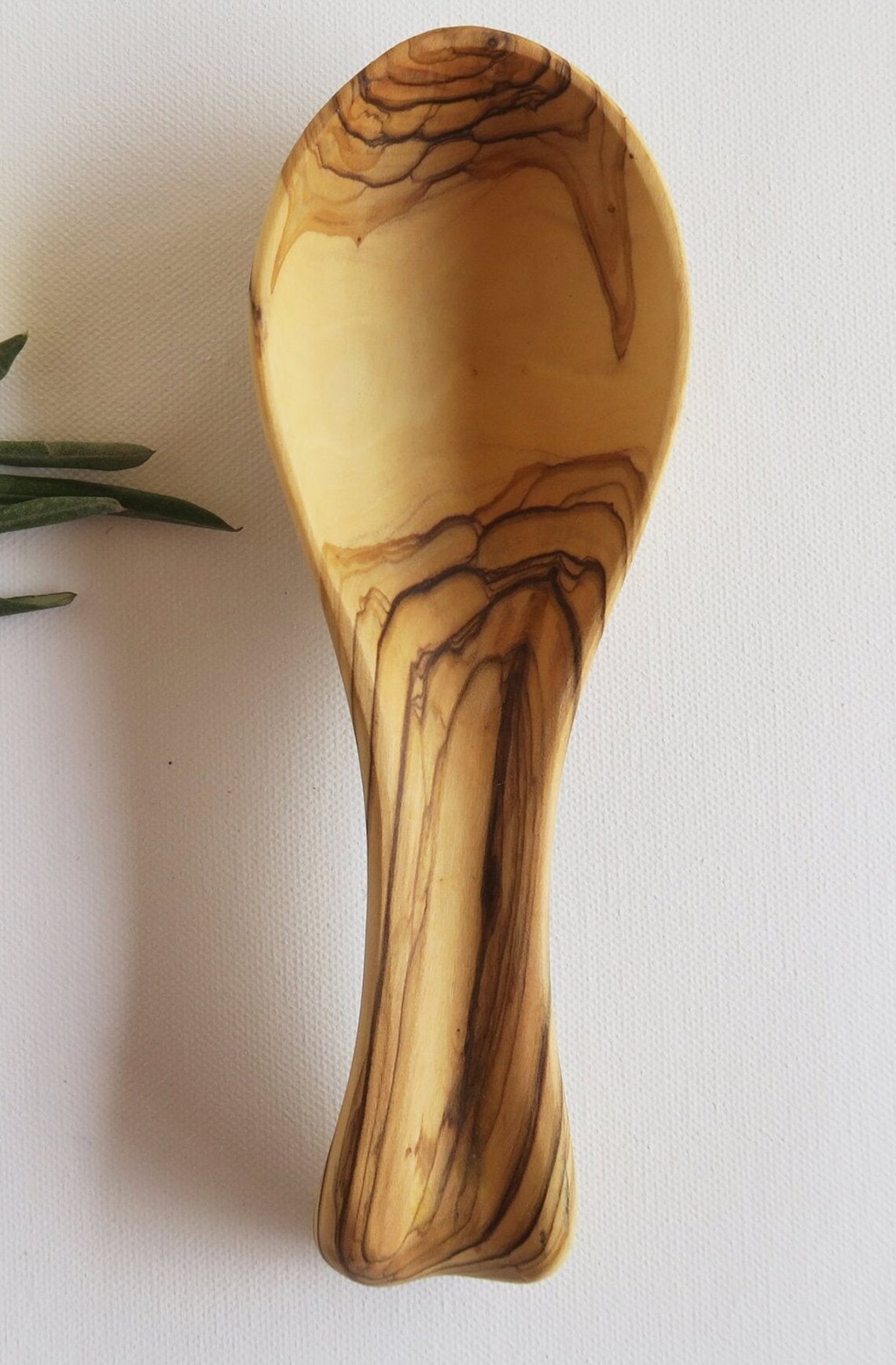 Olive Wood Wooden Spoon Rest / Ladle / Serving Handmade From a - Etsy