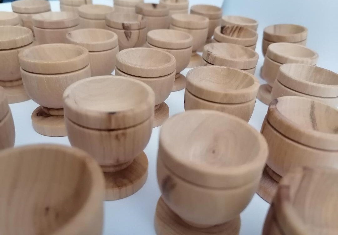 Hand Carved Olive Wood Mini Cups: Bethlehem Holy Land Chalice - Etsy