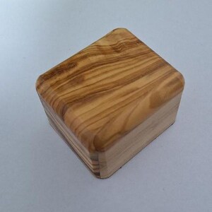 Olive Wood Box, Jewelry / Rosary Keepsake Wooden Box Made in the Holy ...