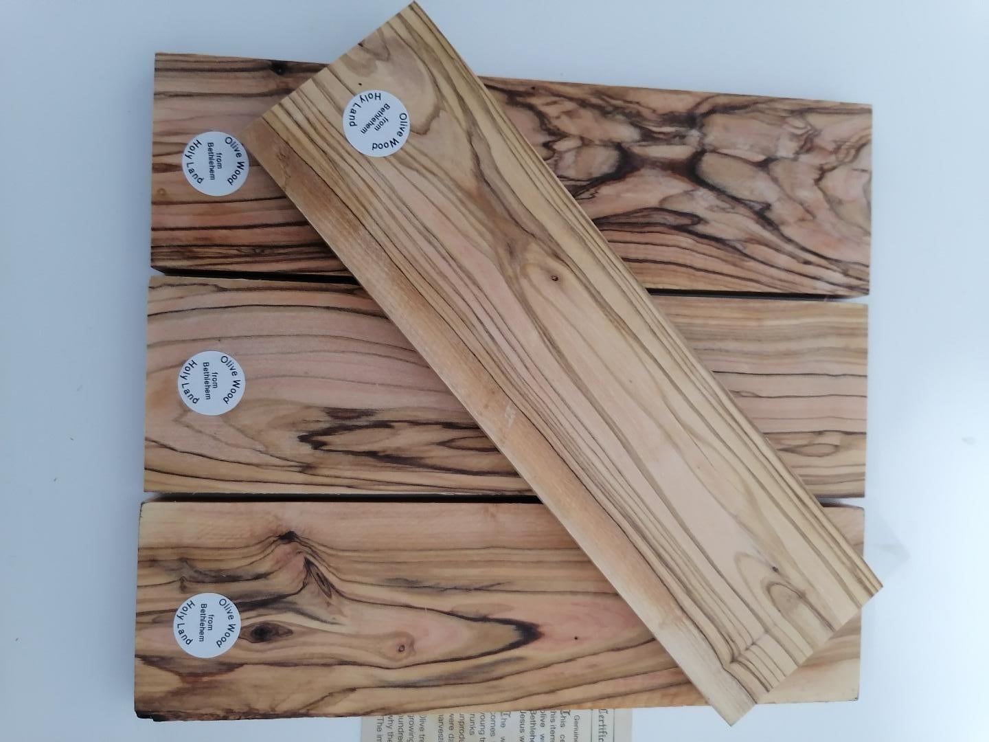 Bethlehem Olive Wood Knife Handle Scales – Figured Planks for ...