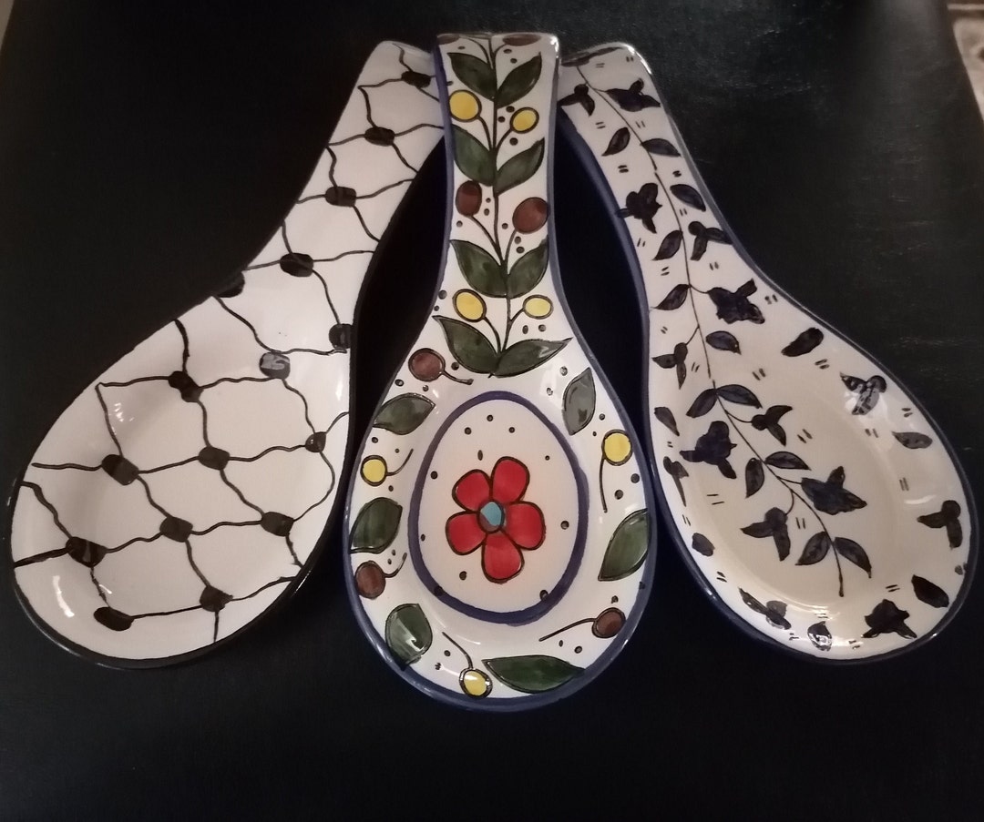 Ceramic Spoon Rest or Wall Decor / Ladle / Serving Ladle , 24cm ( 9 4/8 ...