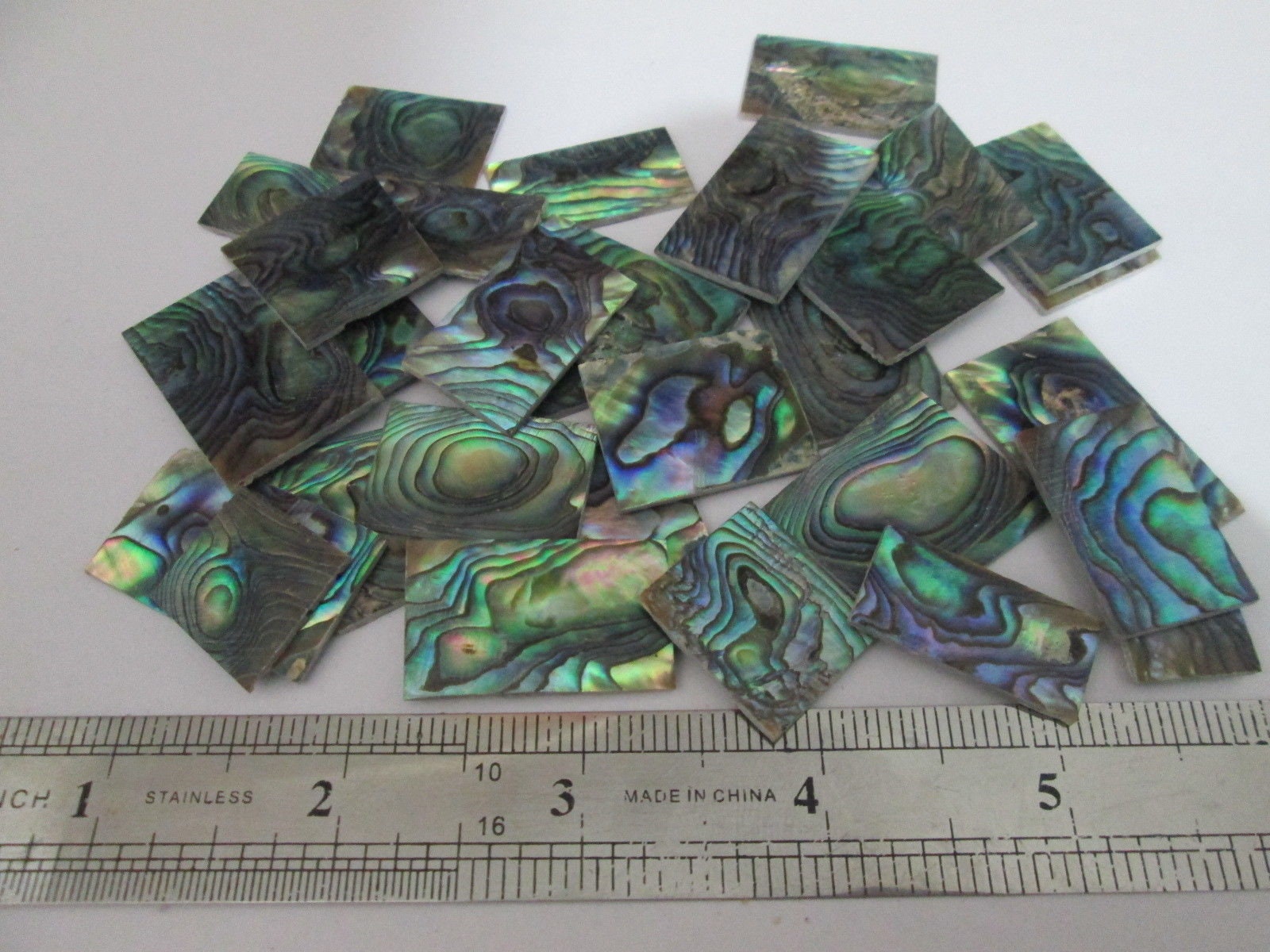 Green Paua Abalone Shell Inlay Blanks: Mosaic Art Supplies - Etsy