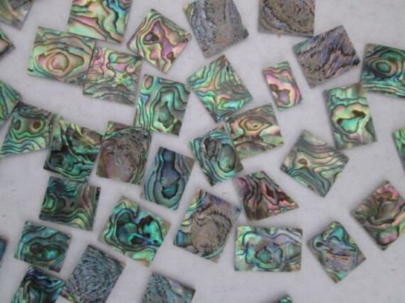 2 oz Green Paua Abalone Shell Blanks Inlay Material premium. | Etsy