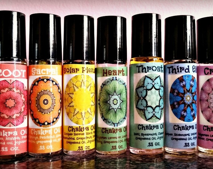 Chakra Oils Full Set - Etsy