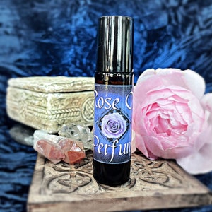 Pure Rose Perfume Oil, With Rosehip Seed Oil, Ready to Wear Roll On ...