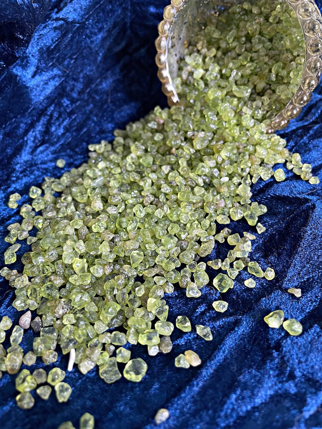 Peridot Crystal Chips, Green Crystals and Gems, Pure Peridot, for ...