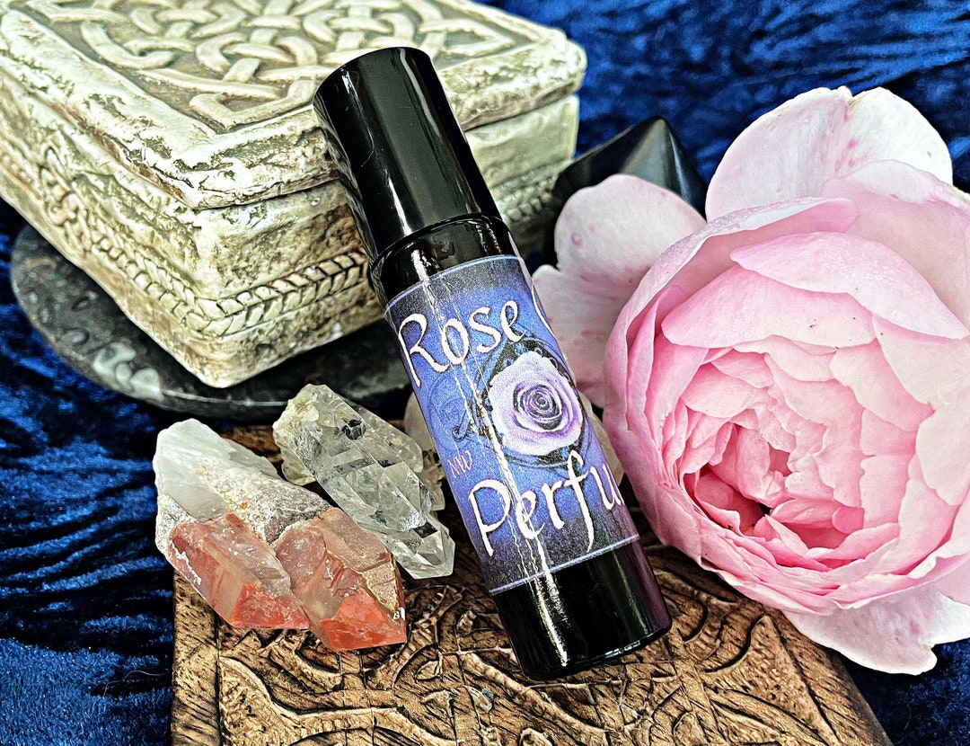 Pure Rose Perfume Oil, With Rosehip Seed Oil, Ready to Wear Roll On ...