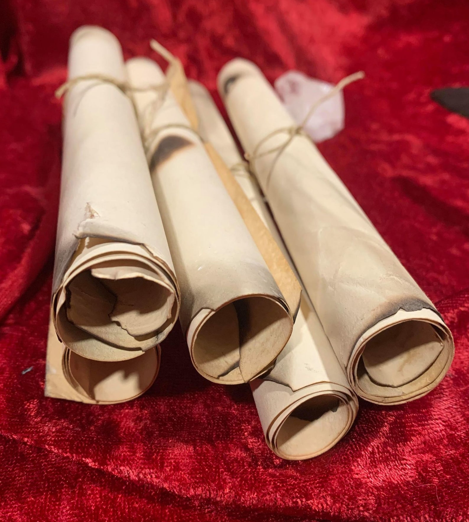 Aged Paper Scrolls Small or Large Sets of Scrolls Burned | Etsy