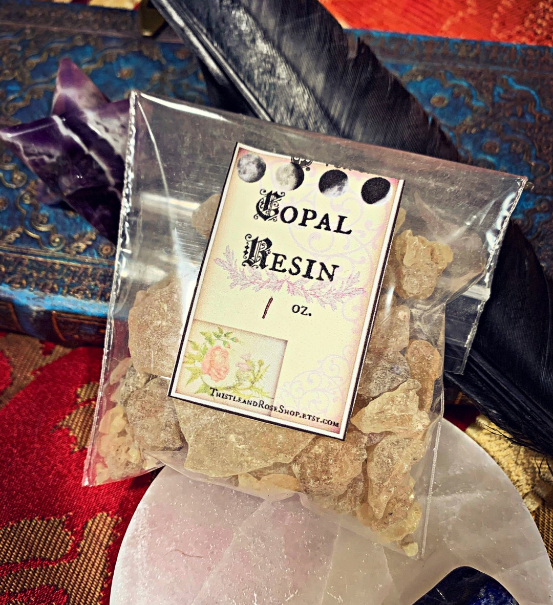 White Copal Resin, Pure Natural Resins, Incense, Clean Scent, Cleansing ...