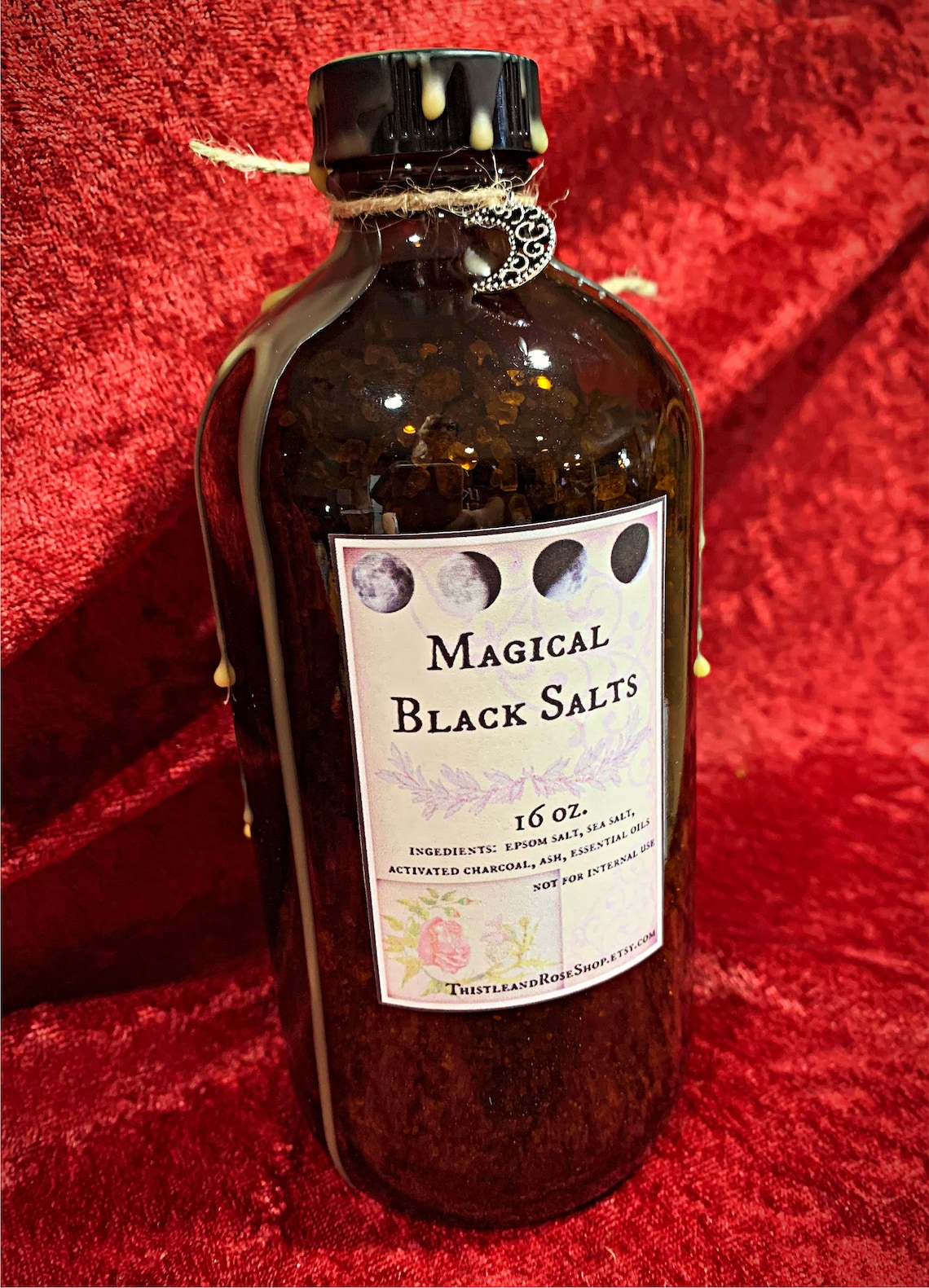 Magical Witch's Black Salt Salt Bottle Ritual Salt | Etsy