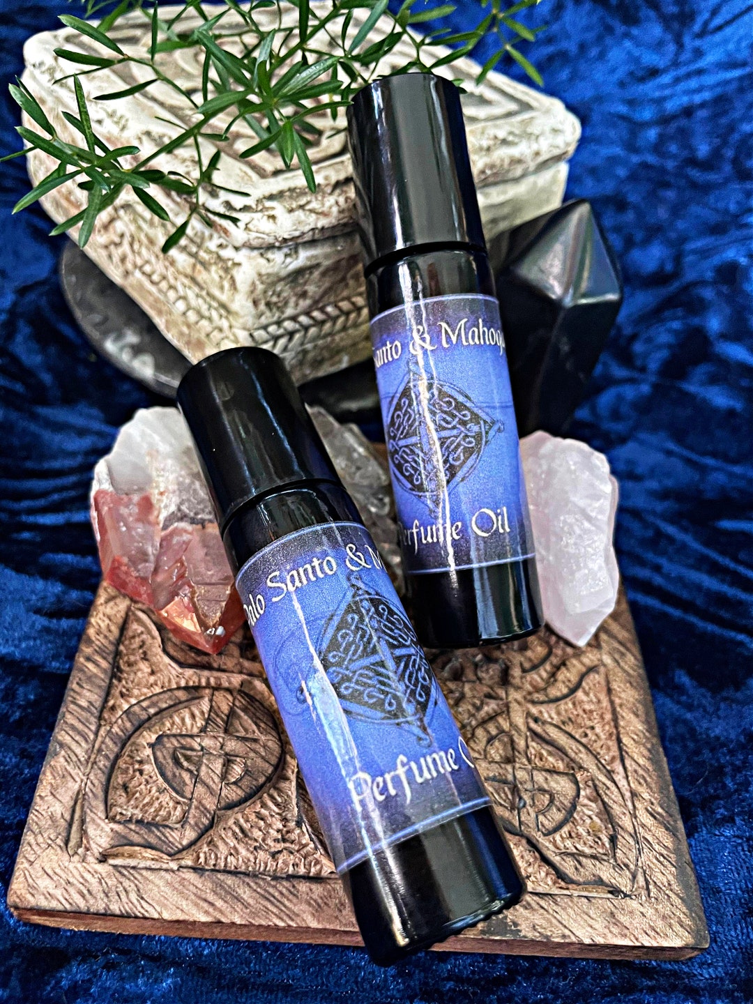 Palo Santo and Mahogany Perfume Oil, Ready to Wear Roll On, Oil Based ...