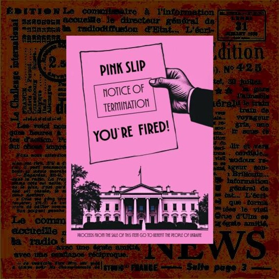 Pink Anti Trump Postcards