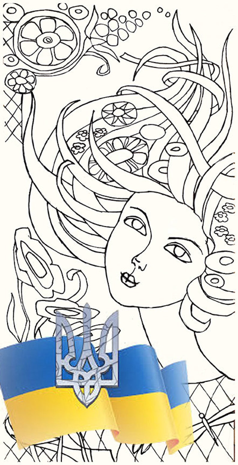 Peace for Ukraine Picture for Coloring Picture for Painting | Etsy