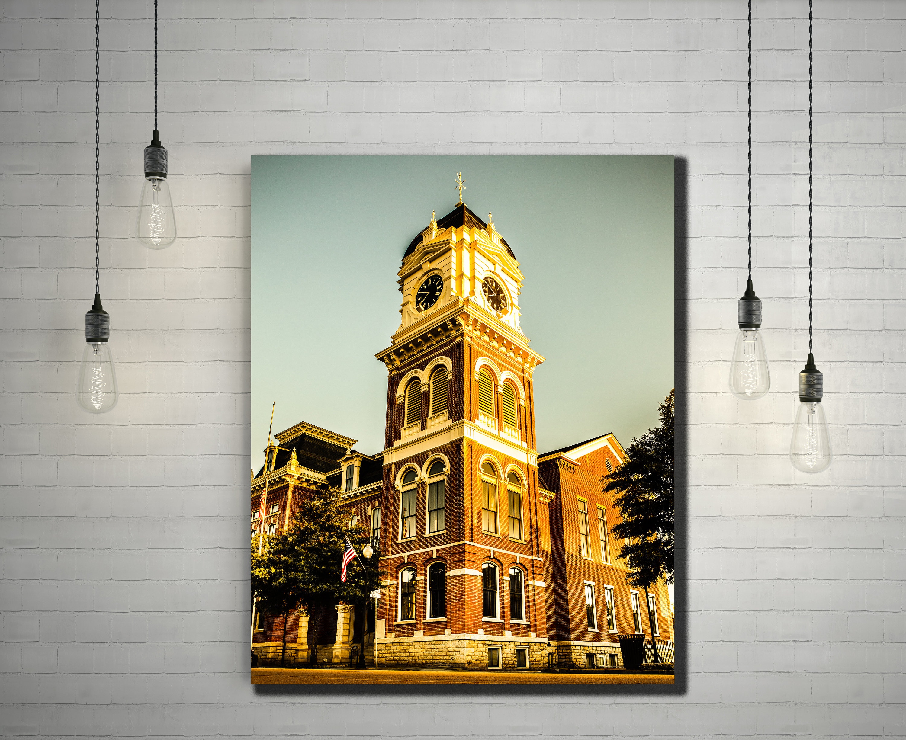 Mystic Falls Clock Tower Vampire Diaries Covington Ga Movie Set Netflix ...