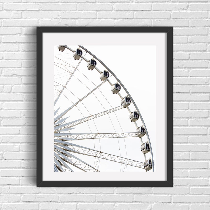 Ferris Wheel Print - Etsy