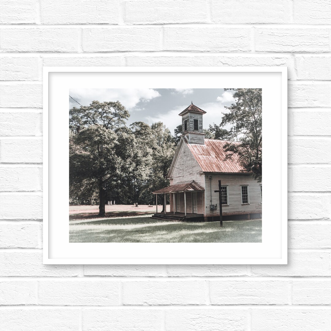 Rustic Farm Wall Art Rural Georgia Art Living Room Wall Art Bedroom ...