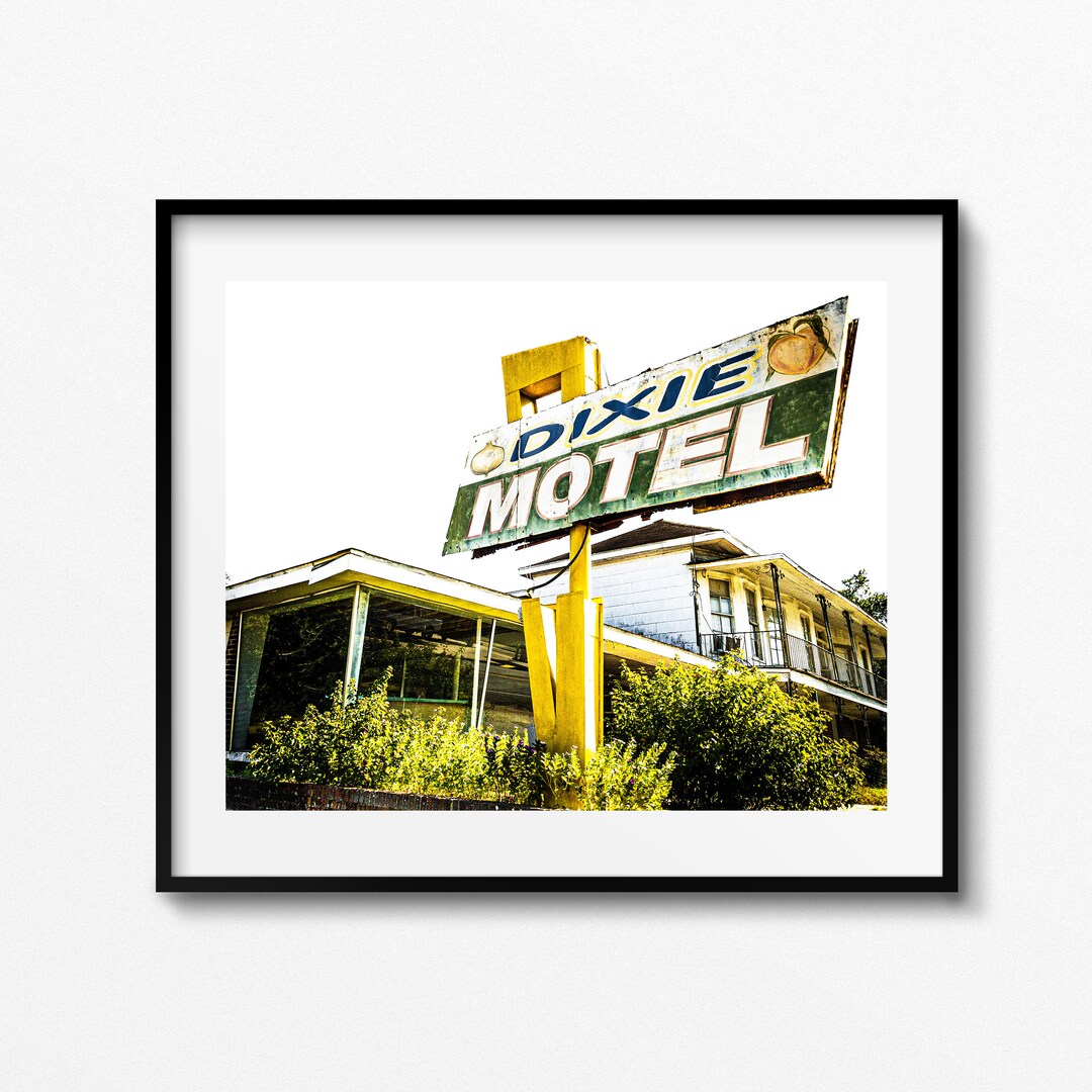Vintage Sign Vintage Motel South Georgia Dixie Mid Century Motel 1960s ...