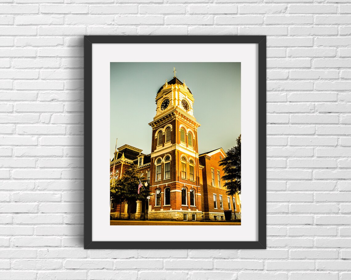 Mystic Falls Clock Tower Vampire Diaries Covington Ga Movie | Etsy