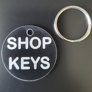 Colour Coded House Door Key Tags - Personalised Shed Garage Front Back ...