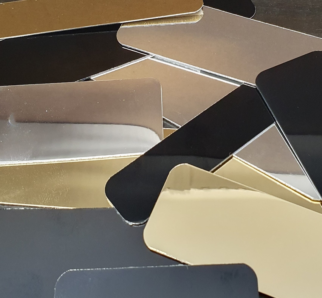 Engraved Trophy Plate - Self Adhesive - Gold Silver Black - Etsy UK