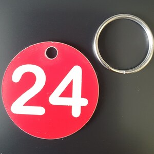 Colour Coded House Door Key Tags - Personalised Shed Garage Front Back ...