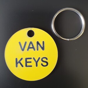 Colour Coded House Door Key Tags - Personalised Shed Garage Front Back ...