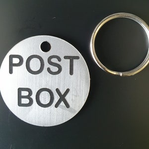 Colour Coded House Door Key Tags - Personalised Shed Garage Front Back ...