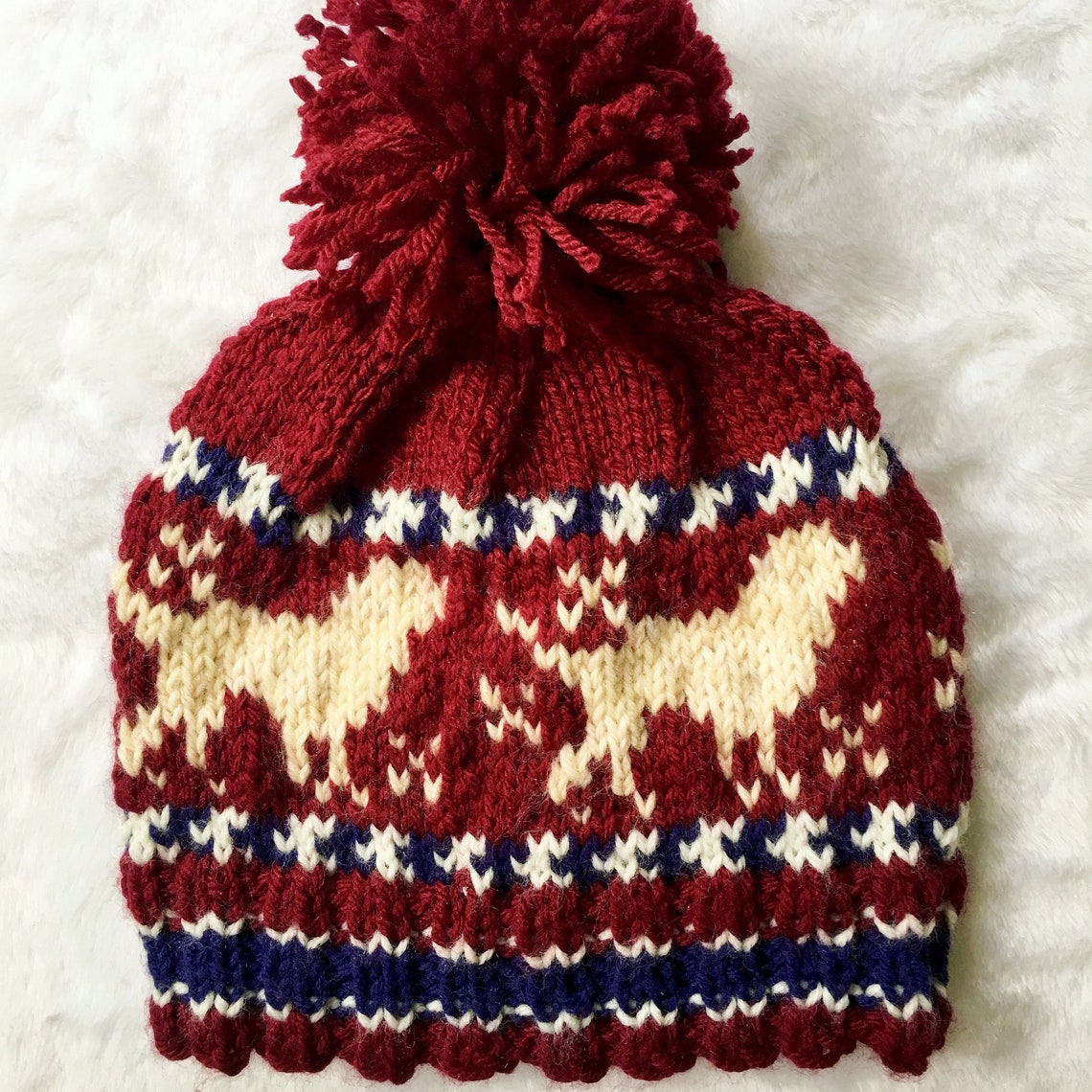 BLACK LAB Knitting Pattern DOG Knitting Pattern Fair Isle - Etsy