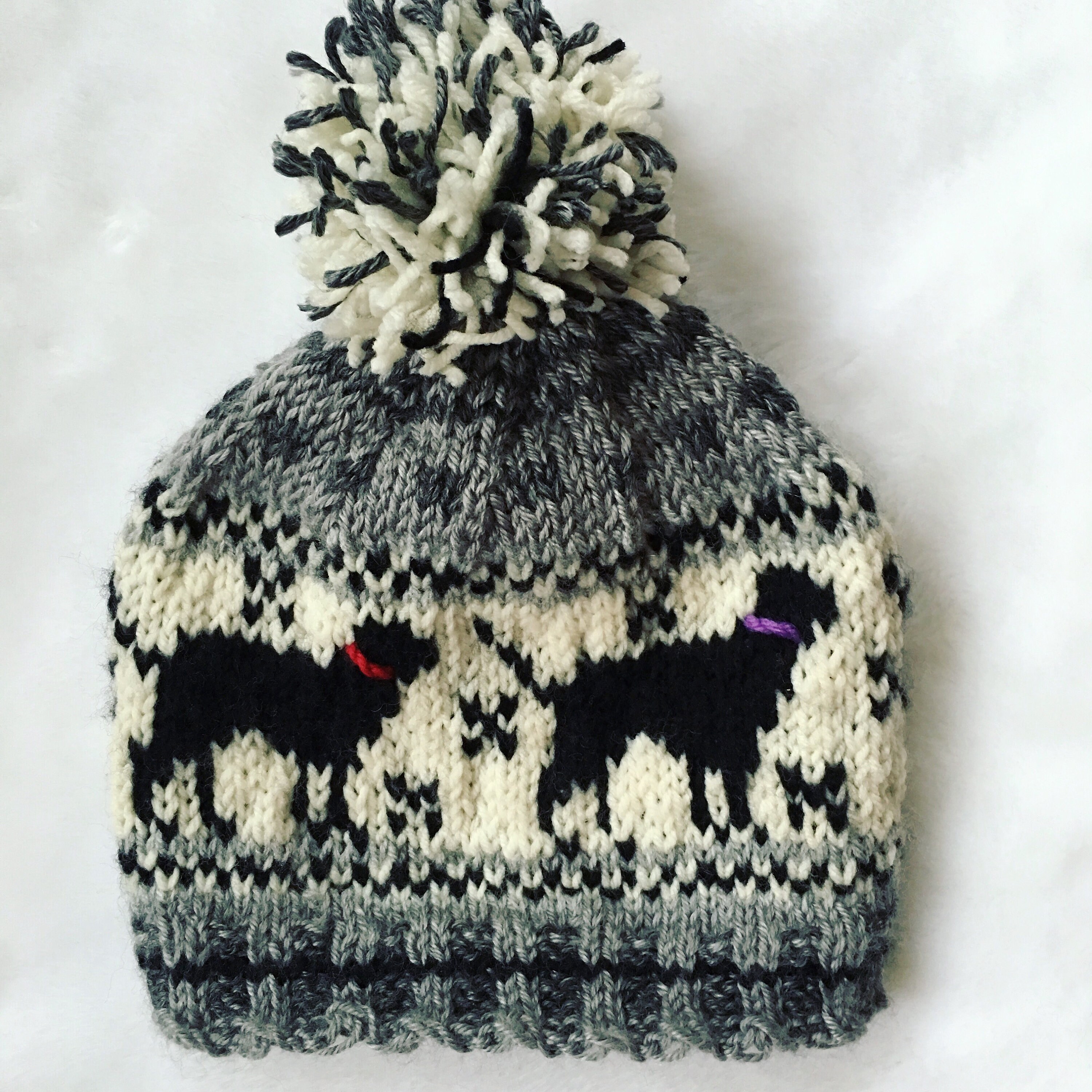 BLACK LAB Knitting Pattern DOG Knitting Pattern Fair Isle - Etsy