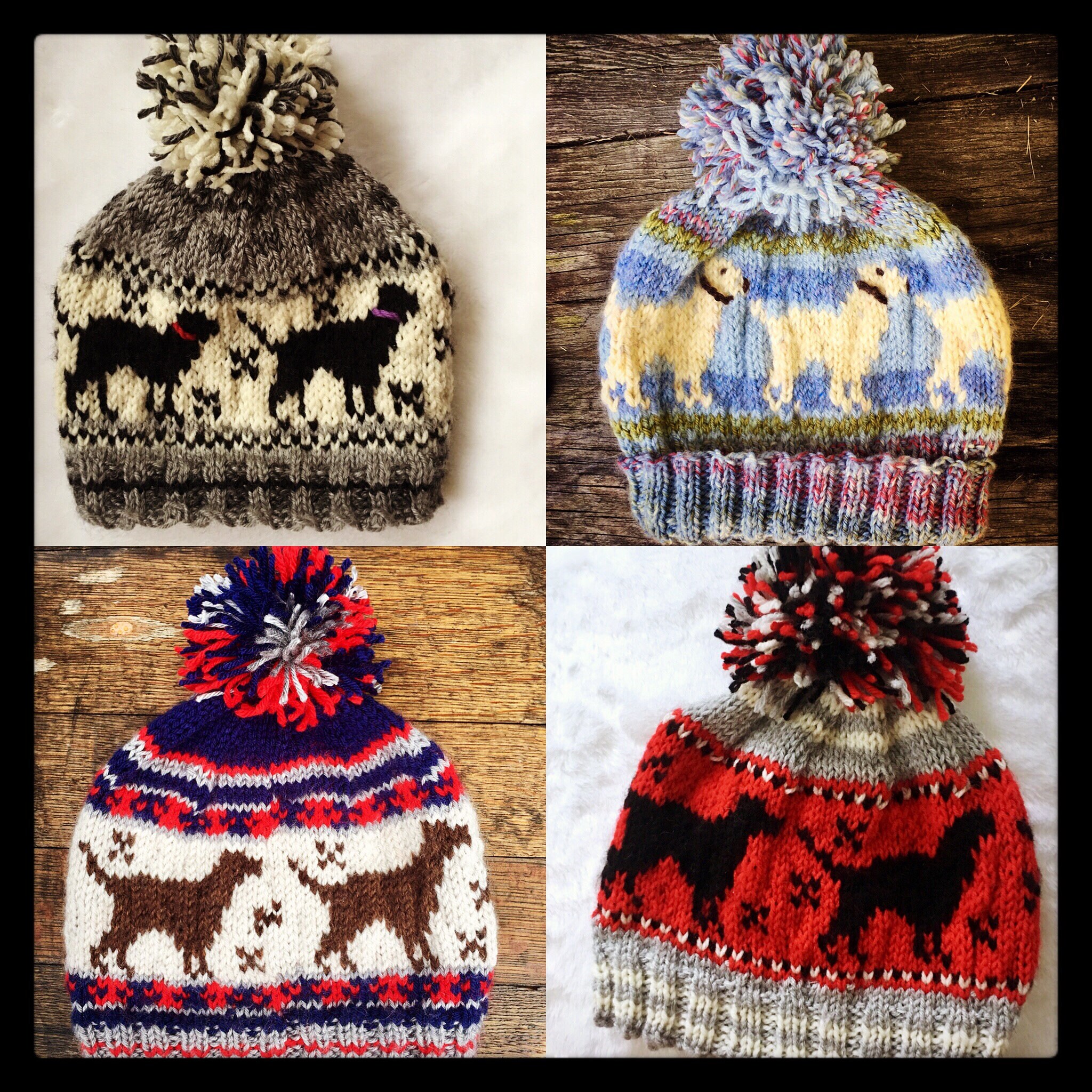 BLACK LAB Knitting Pattern DOG Knitting Pattern Fair Isle - Etsy